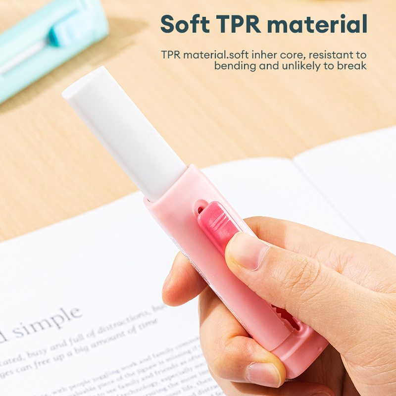 Deli EH312 Retractable Pencil Eraser Student Eraser School Supplies ...