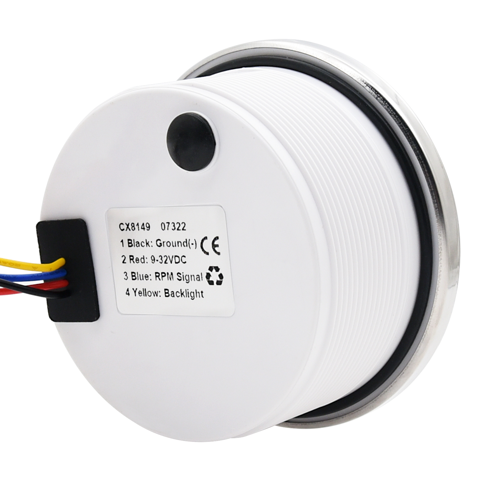 3000/4000/6000RPM 85mm Tachometer RPM Gauge REV Counter with Digital ...