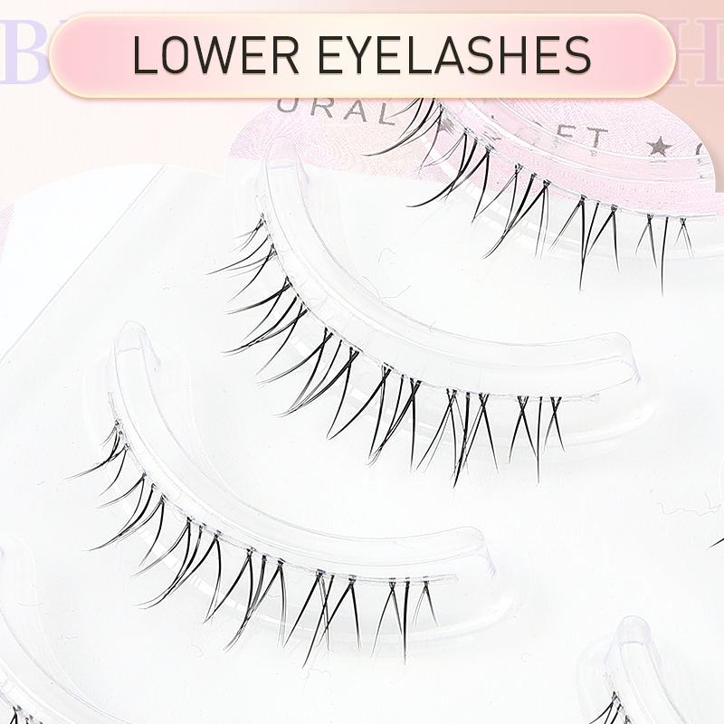 SHETZU 5 Pairs Lower Lashes False Eyelashes Ultra Natural Soft Under ...