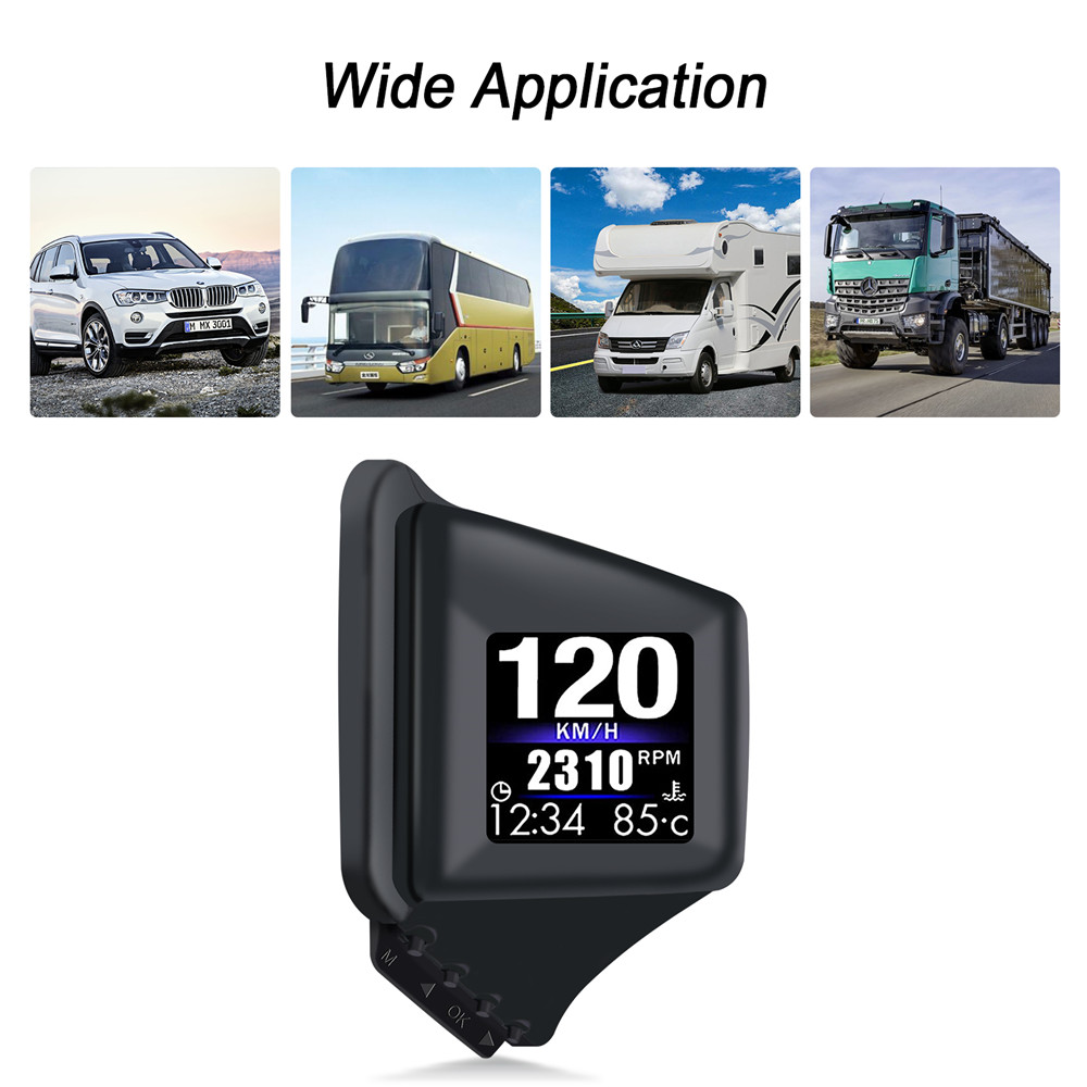 New A401 head-up display multi-function HUD OBD+GPS car LCD display ...