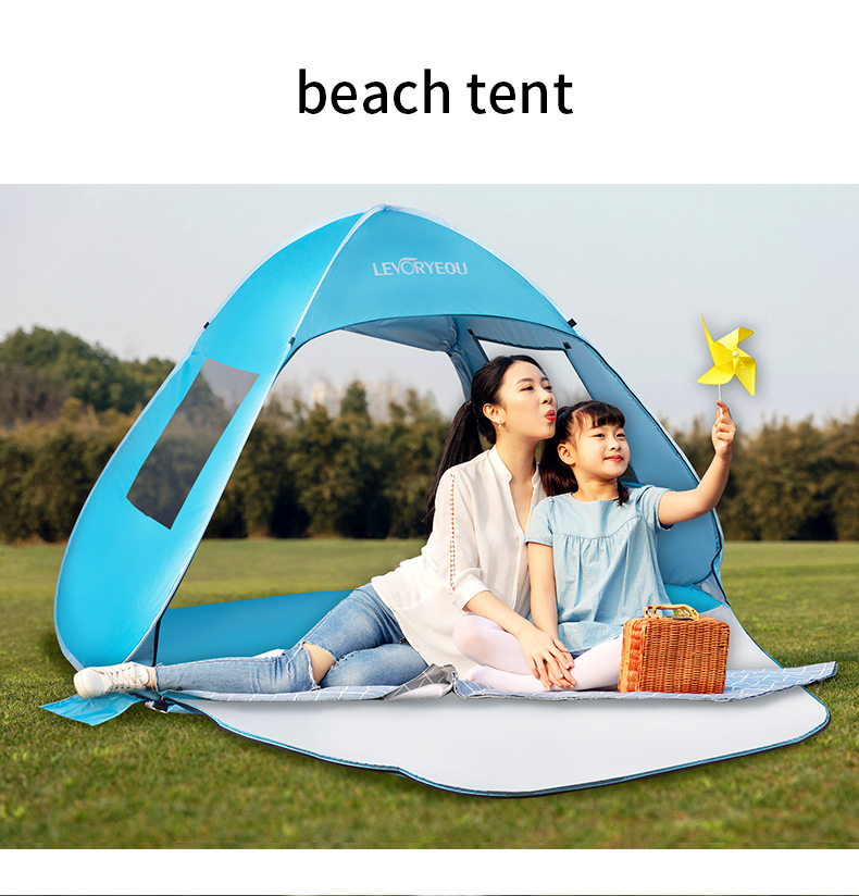 [Ready Stock+promotion] Beach Tent With Window Left Right Can Fully ...