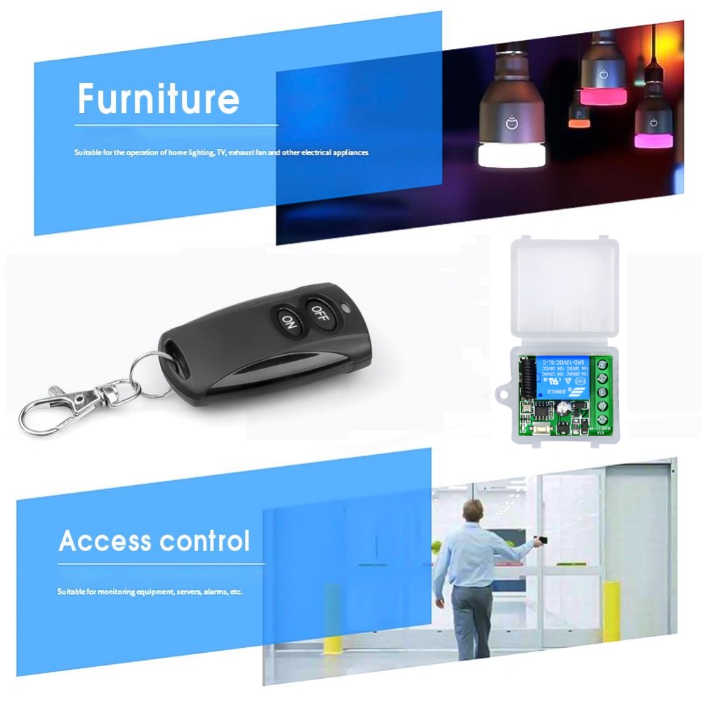 [Local Shipment] 433 Mhz Universal Wireless Remote Control Switch DC ...