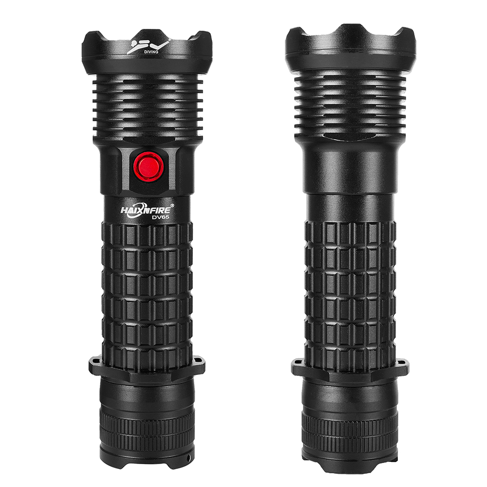 HaixnFire DV65 Underwater waterproof flashlight 5000 lumen scuba diving ...