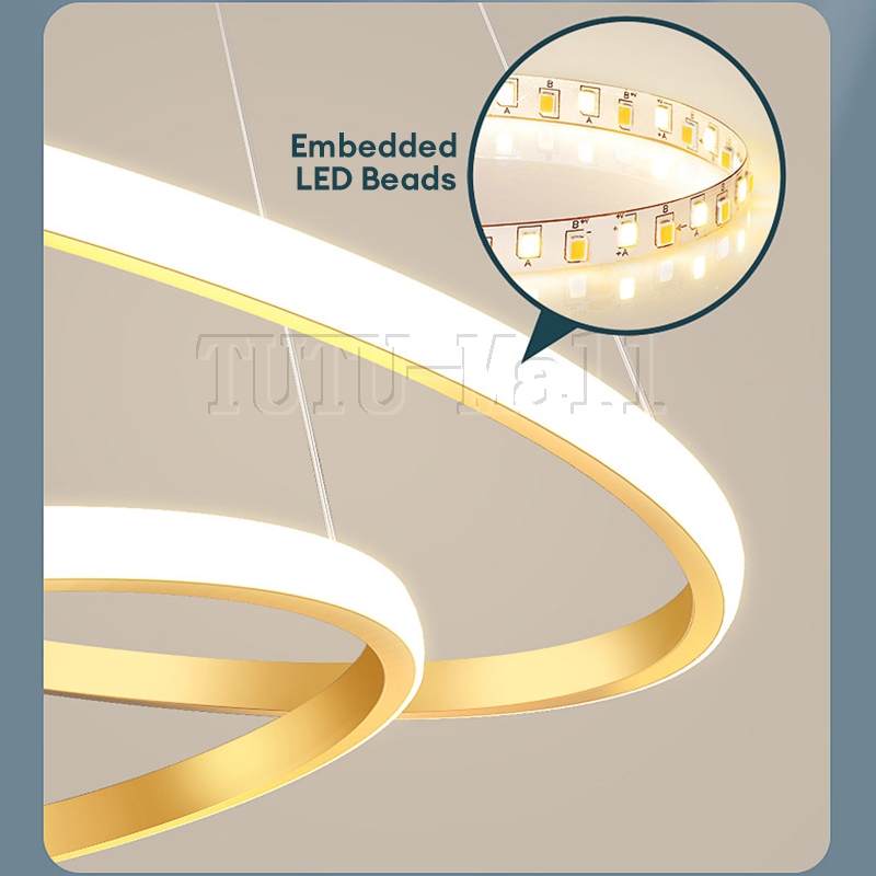 Led Ceiling Light Modern Ceiling Lights 3 Ring Ceiling Lamp 220v Lamp ...