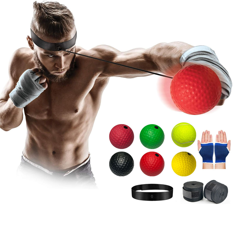 Worthdefence Kick Boxing Reflex Ball Head Band Fighting Speed Training ...