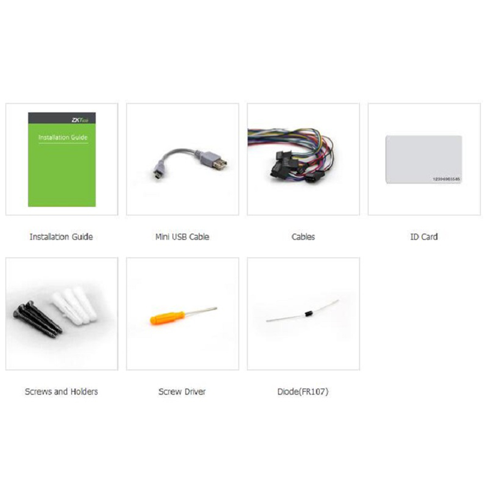 ZKTeco MA300 Metal Waterproof Out Door Use IP65 Fingerprint Biometric ...