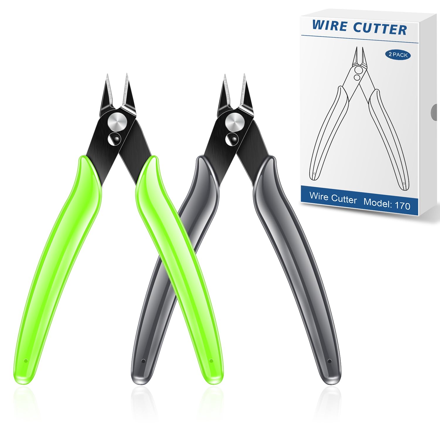 NICE-POWER Micro Wire Cutters, 5 inch 170 Mini Flush cutters, Nippers ...