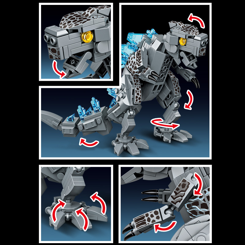 Godzilla Building Blocks Toy Dinosaur Monster King Mecha Bricks Block ...