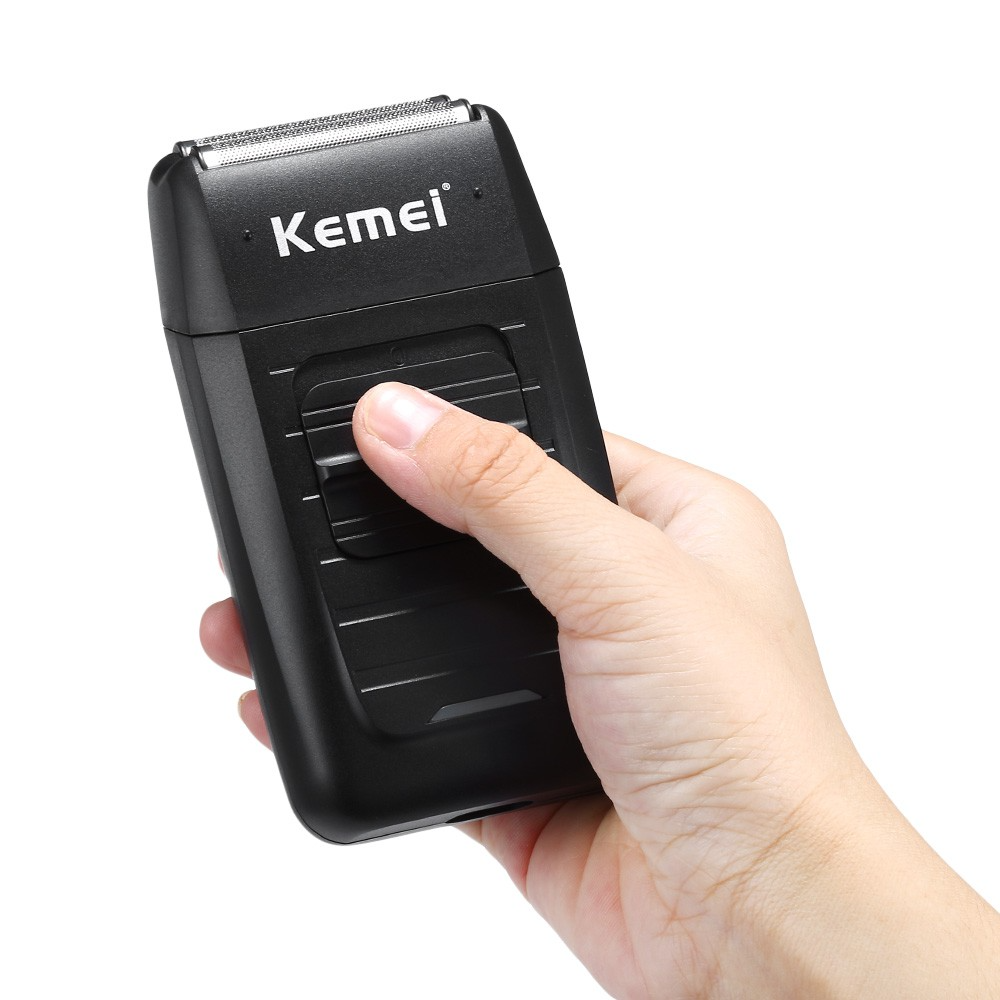 Kemei Beard Shaver Machine Rechargeable Cordless Shaver For Men Twin ...