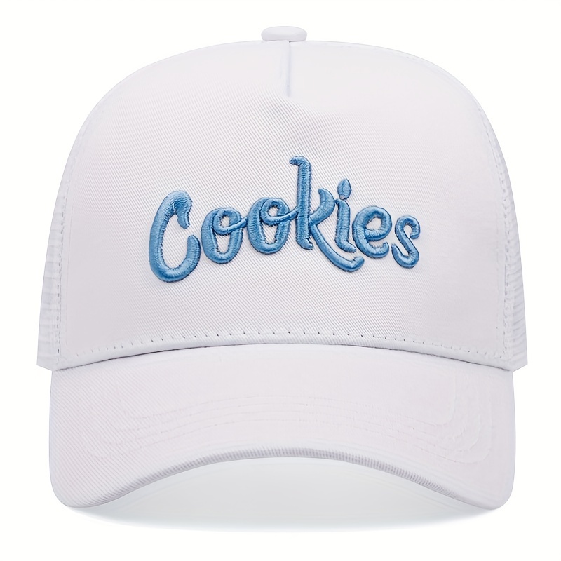 cookies trucker hat Embroidery mesh snapback cap black | Shopee Philippines