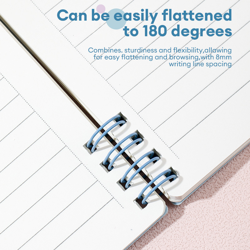 Deli A5 Spiral Notebooks 60 Sheets Writing Binder Notebook Aesthetic ...