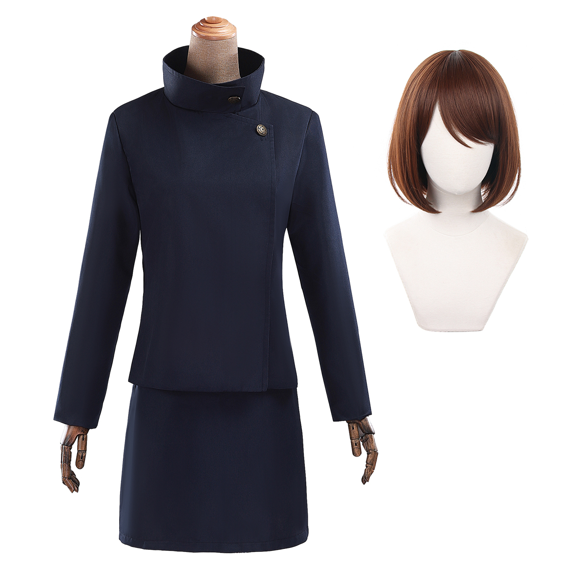 HOLOUN Jujutsu Kaisen Manga Anime Leiri Shoko Cosplay Costume Wig Dark ...