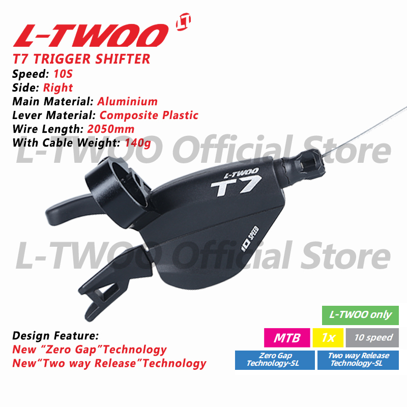 LTWOO T7 10Speed Groupset 2-Way Release Trigger Shifter Damping RD For ...