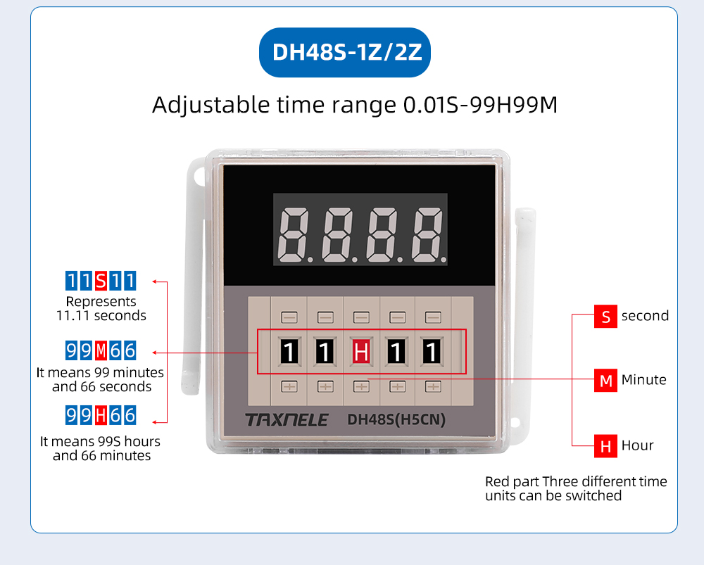 DH48S-S DH48S-1Z DH48S-2Z Digital Electronic Timer Relay Controller ...