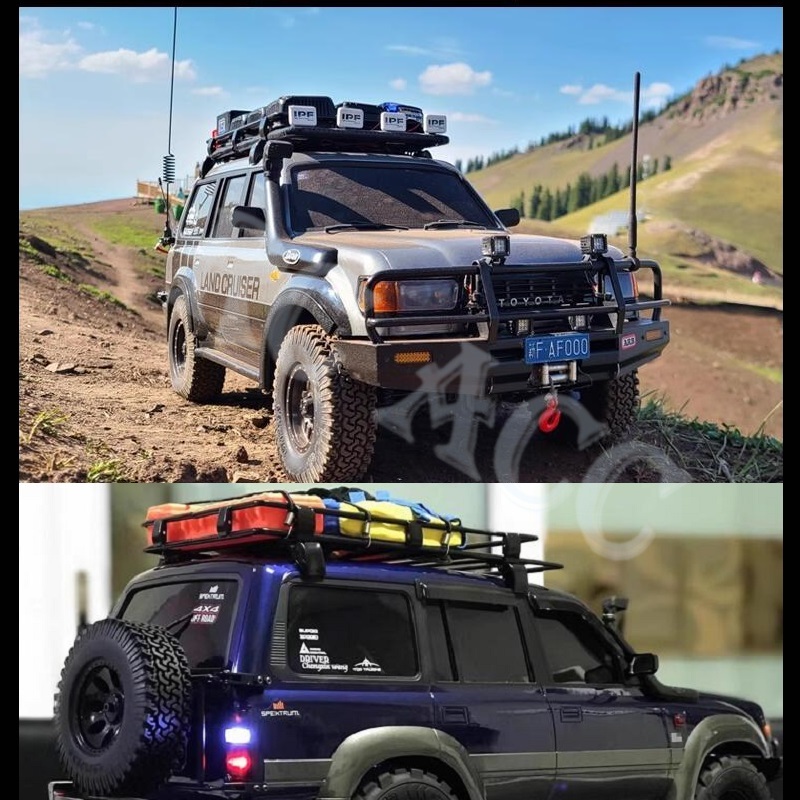 RC Land Cruiser LC80 313Mm Wheelbase Hard Body Shell /Roof Rack For 1/ ...