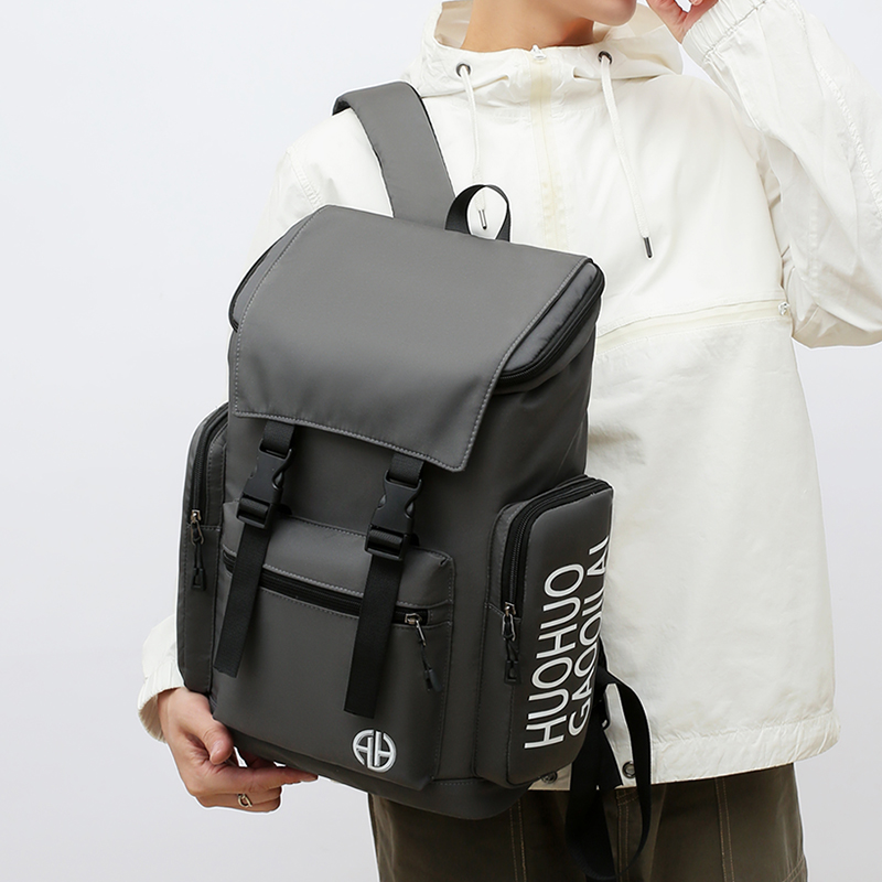 Men's backpack Korean fashion tooling style large capacity waterproof ...