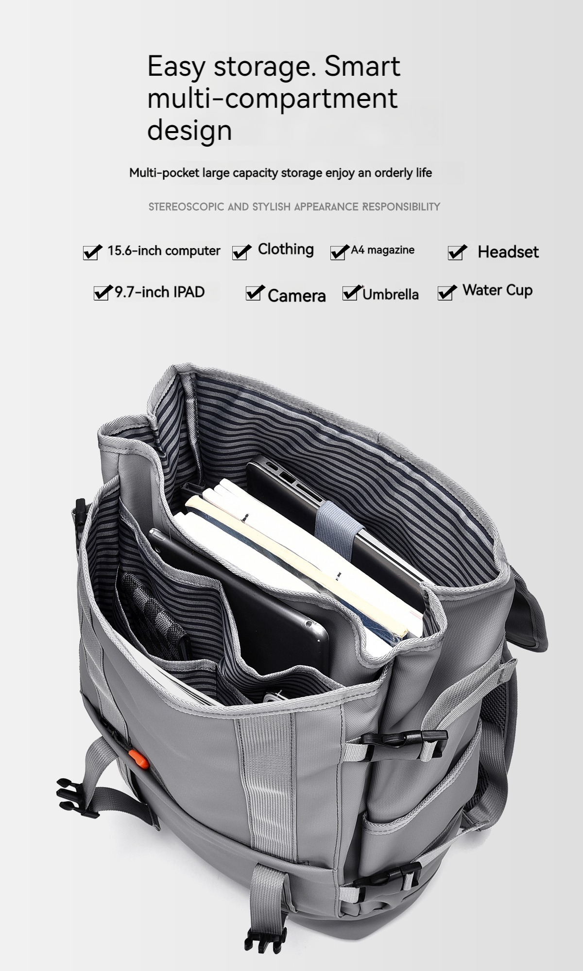 Waterproof Laptop Backpack 16 inch Multifunction Travel Backpack ...