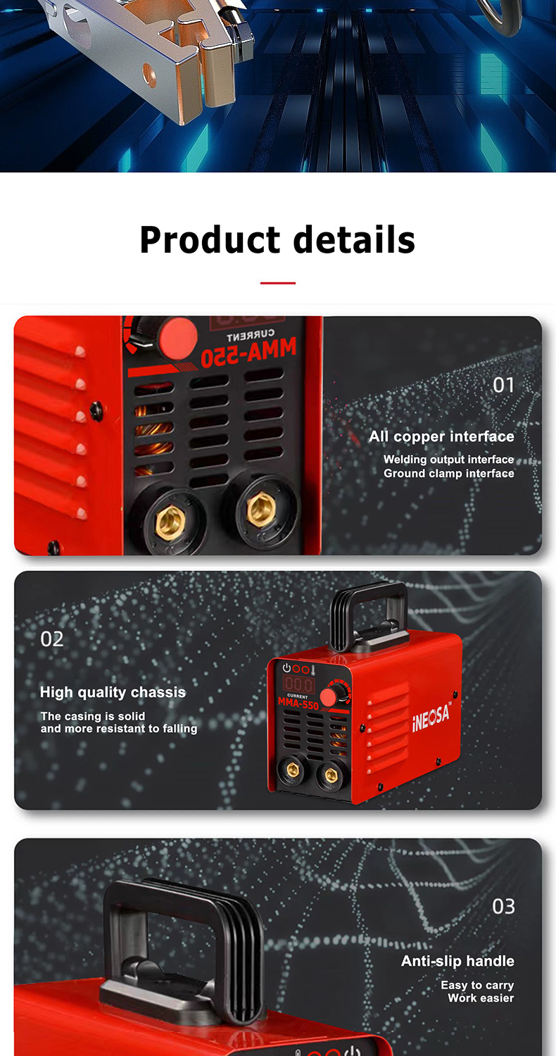 MIDOO Original Welding Machine Mini MMA-550 Portable IGBT Inverter ...