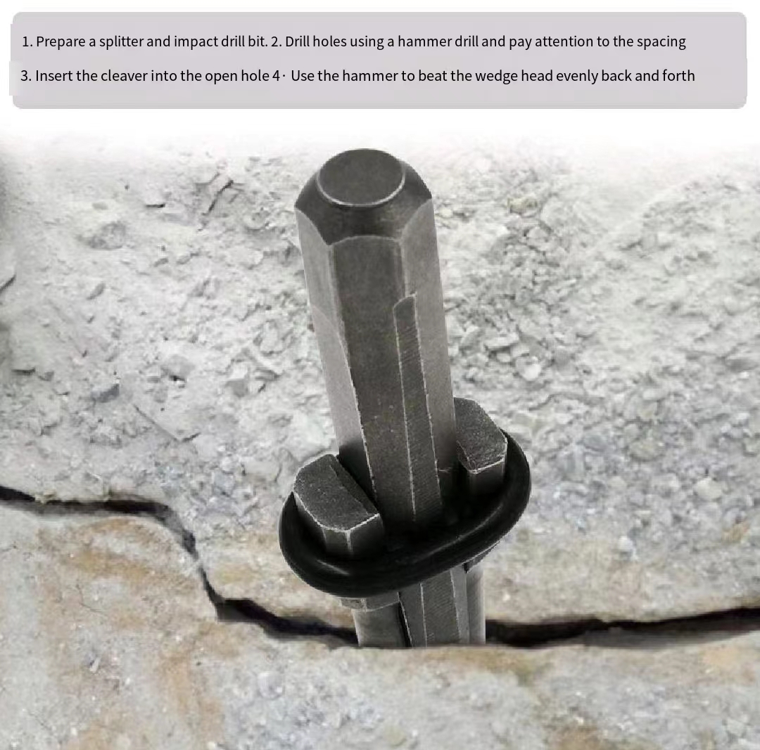 Wedge stone splitter stone splitting piece stone breaking tool stone ...