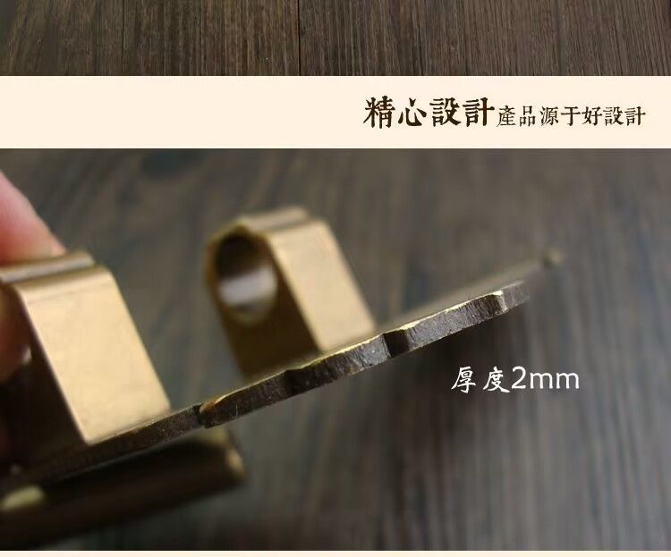 Chinese Antique Pure Copper Wooden Door Latch Old-fashioned Door Lock ...