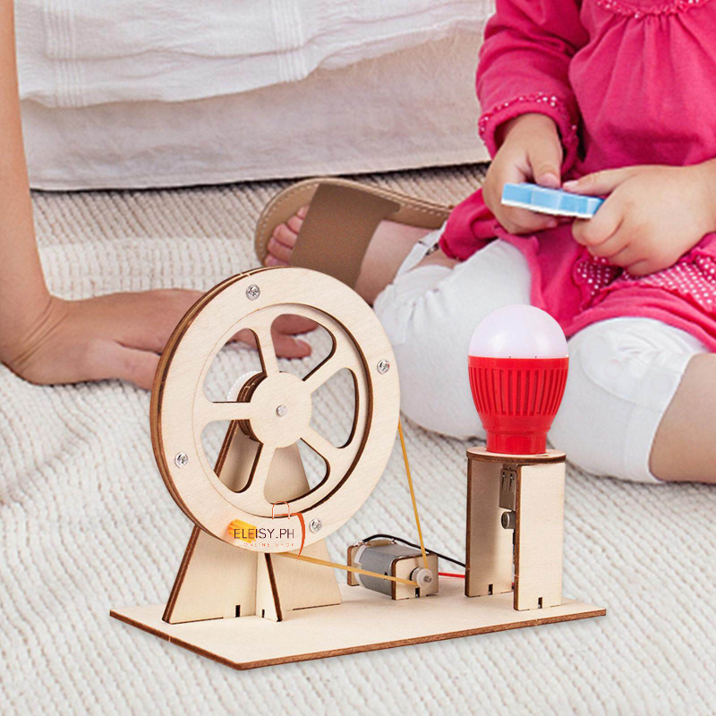 From PH DIY Hand Crank Generator Fun Teaching Prop Wooden 3D Puzzle for ...