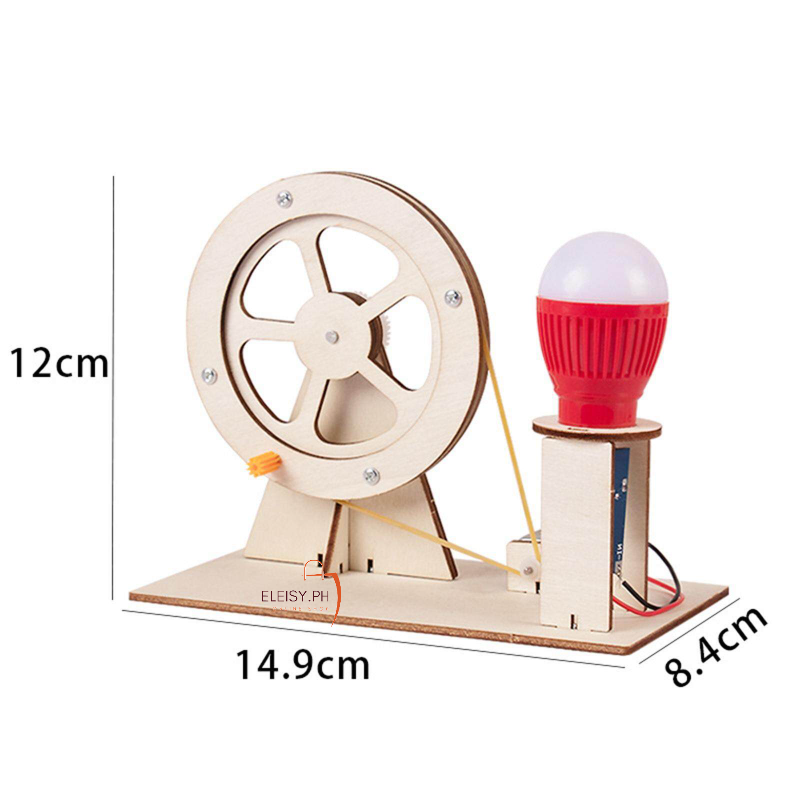From PH DIY Hand Crank Generator Fun Teaching Prop Wooden 3D Puzzle for ...