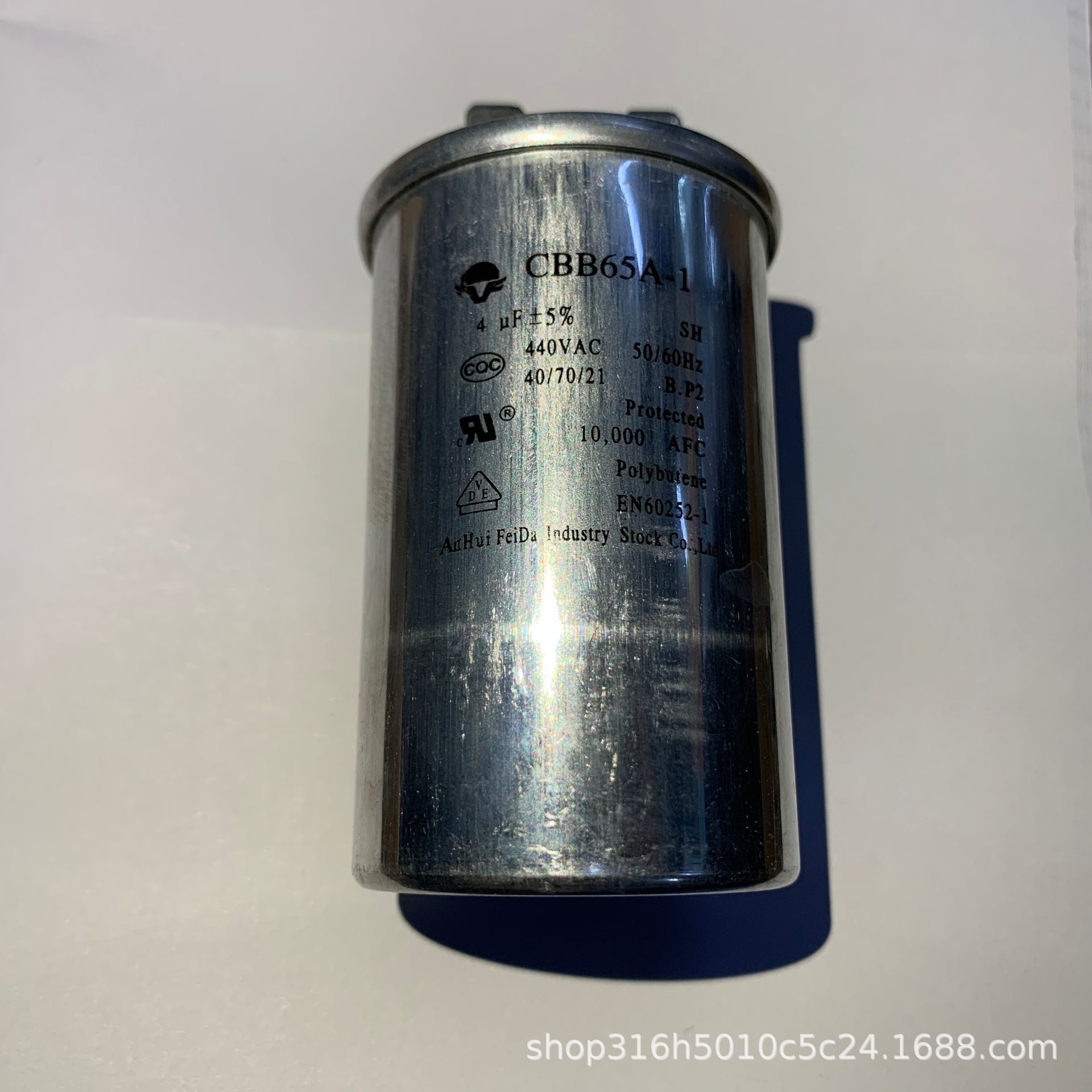 Small Capacitor CBB65A-1 4UF440VAC 40 x 65MM Air Conditioning Capacitor ...