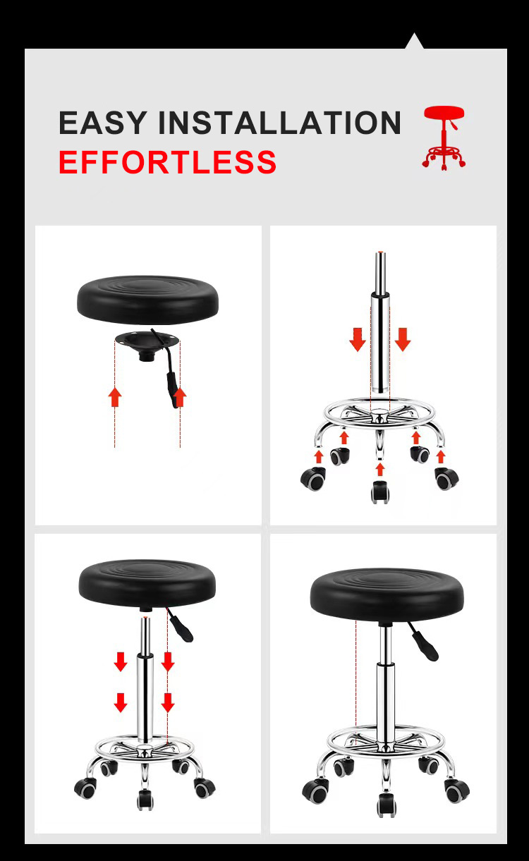 Spa Stool Chair With Backrest Bar Chair For Spa Beauty Salon Hair Salon ...