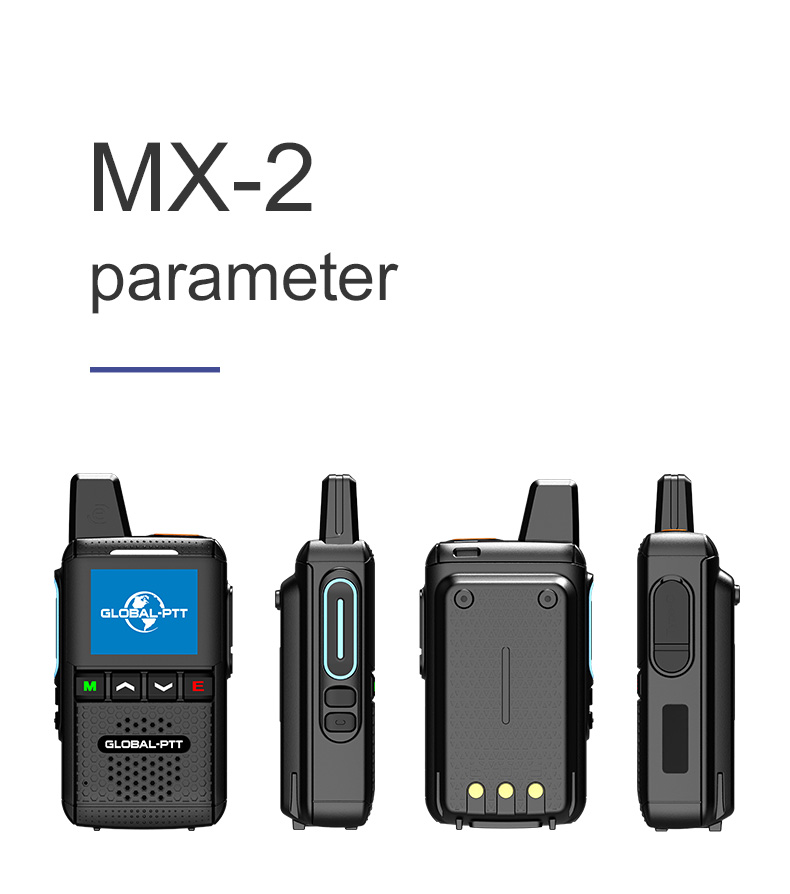 Global ptt MX2 Professional Grade 4G Full Netcom Walkie-Talkie Public Network Handheld Unlimited ...