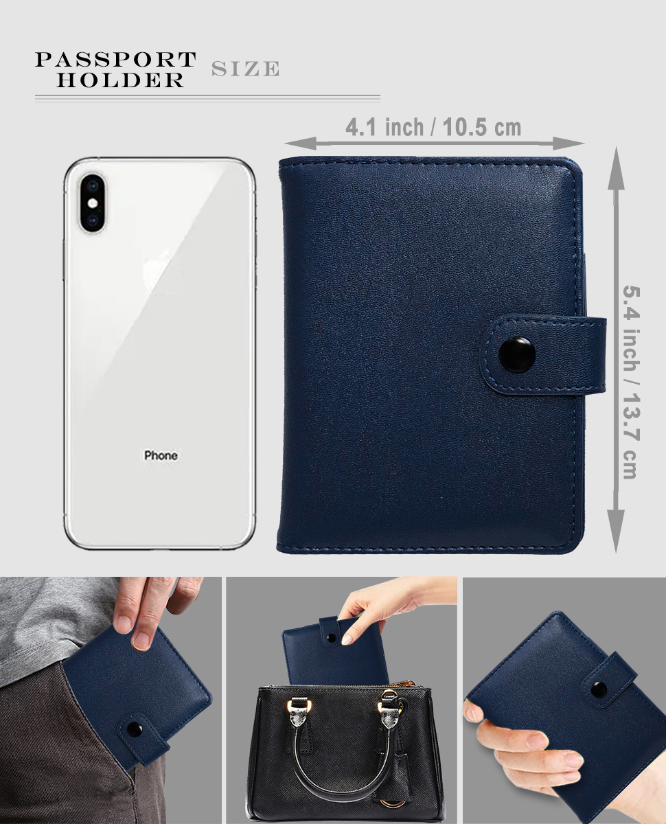 Passport Holder Organizer Waterproof Travel Passport Organizer Rfid ...