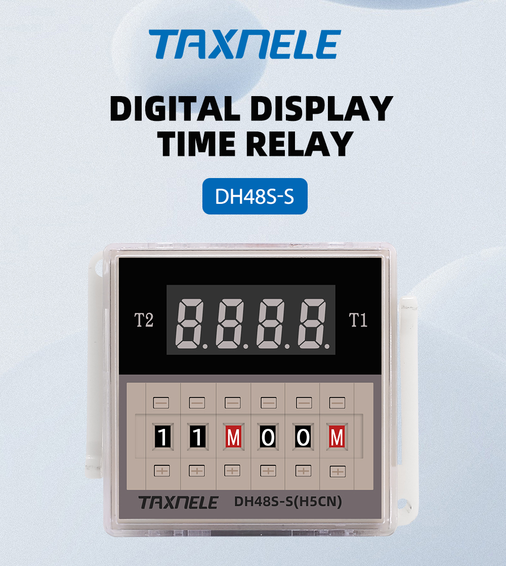 DH48S-s Repeat Cycle Timer Delay Relay with socket AC 220V 110V DC/AC ...