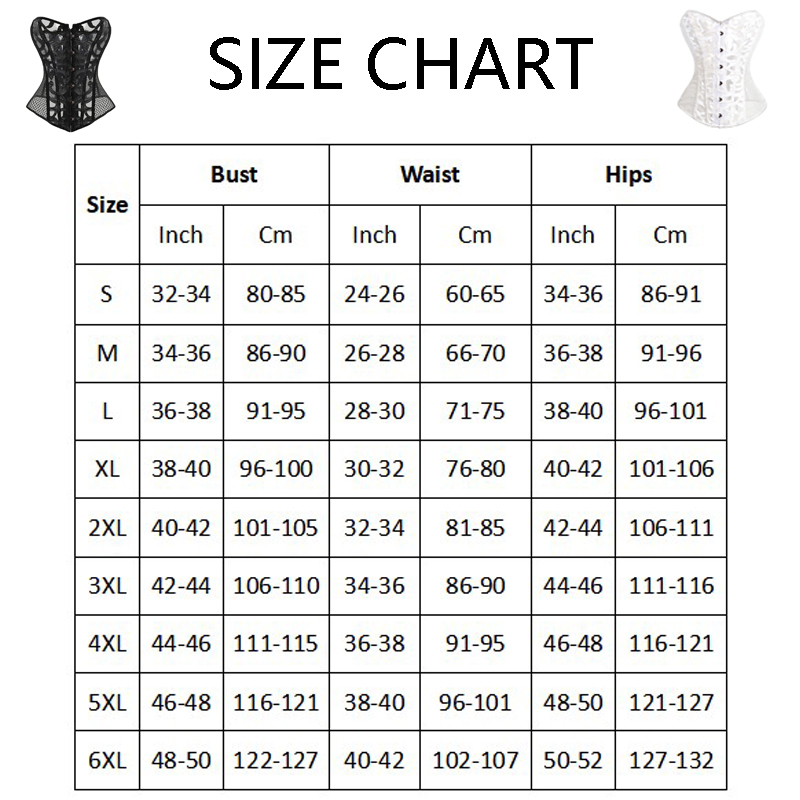 WECHERY Women Corsets Corset Belly Slimming Overbust Shapewear Plus ...