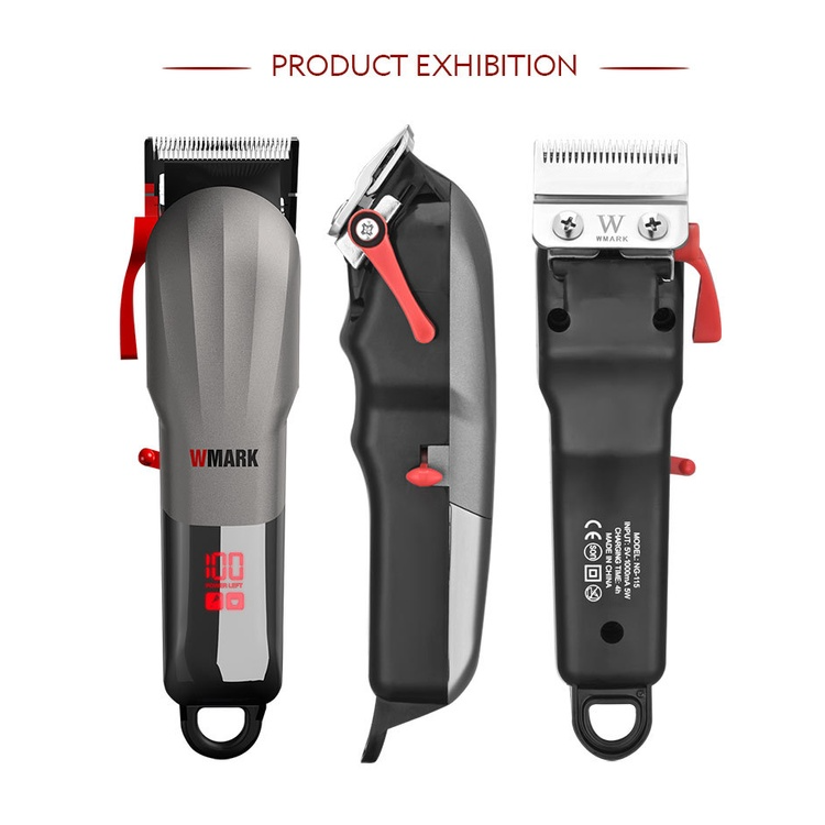 WMARK Electric Hair Clippers Rechargeable Cordless Shaver Machine ...