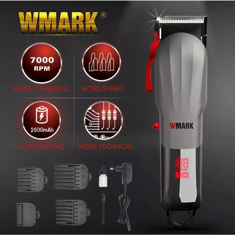 WMARK Electric Hair Clippers Rechargeable Cordless Shaver Machine ...