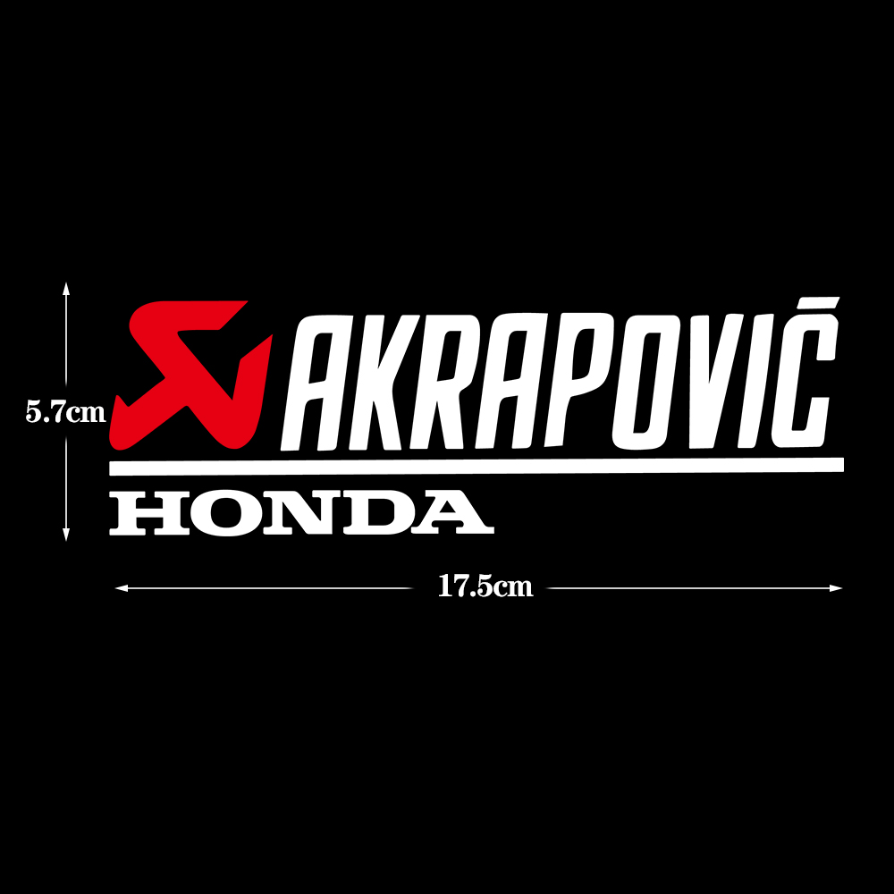 AKRAPOVIC Logo Emblem Reflective Sticker Motorcycle Scooter Motor Bike ...