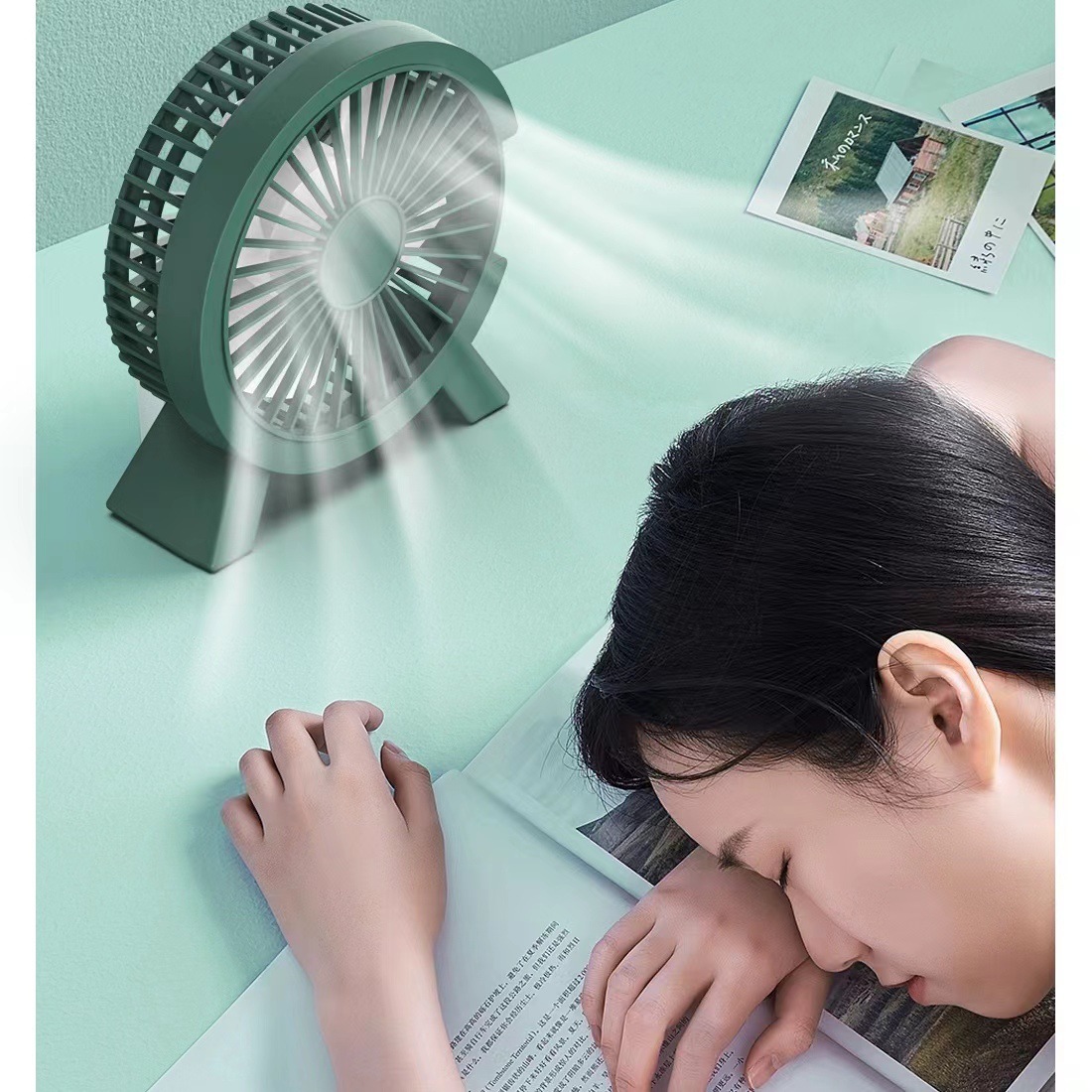 2024 New Desktop Mini Fan Desktop Cooling in for USB Office Small Fan ...