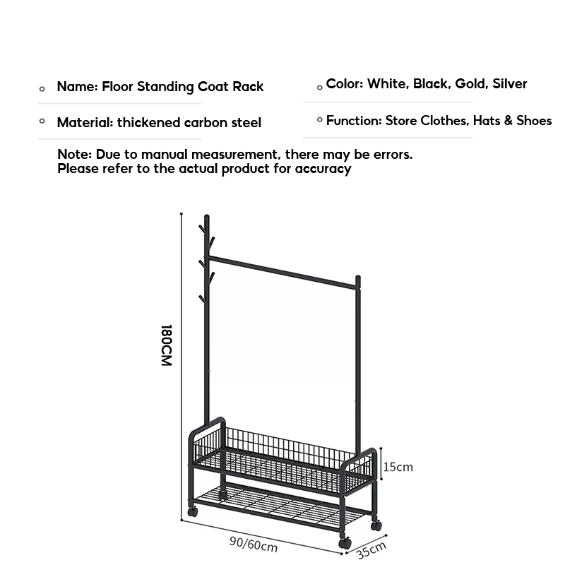 Metal Clothes Rack Stainless Steel Clothes Storage Rack With Wheels ...