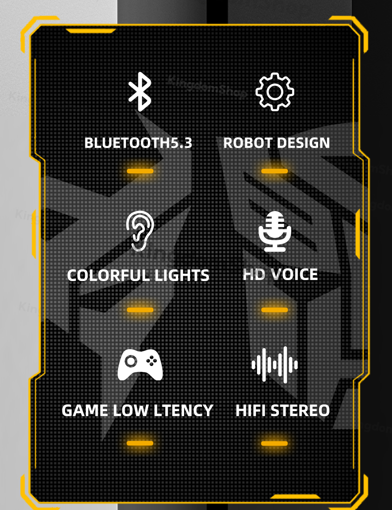 Transformers TF-T06 Bluetooth Headset Wireless Gaming Headset HIFI ...