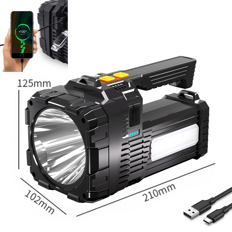 Big flashlight rechargeabl waterproof original heavy duty solar ...