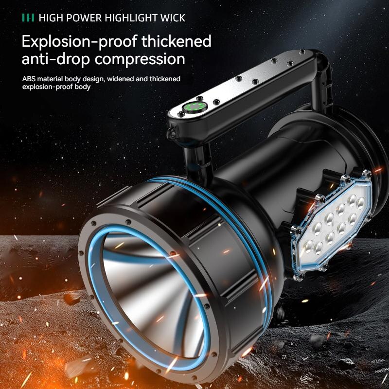 Explosion-proof lighting LED Flashlight Rechargeable Searchlight long ...