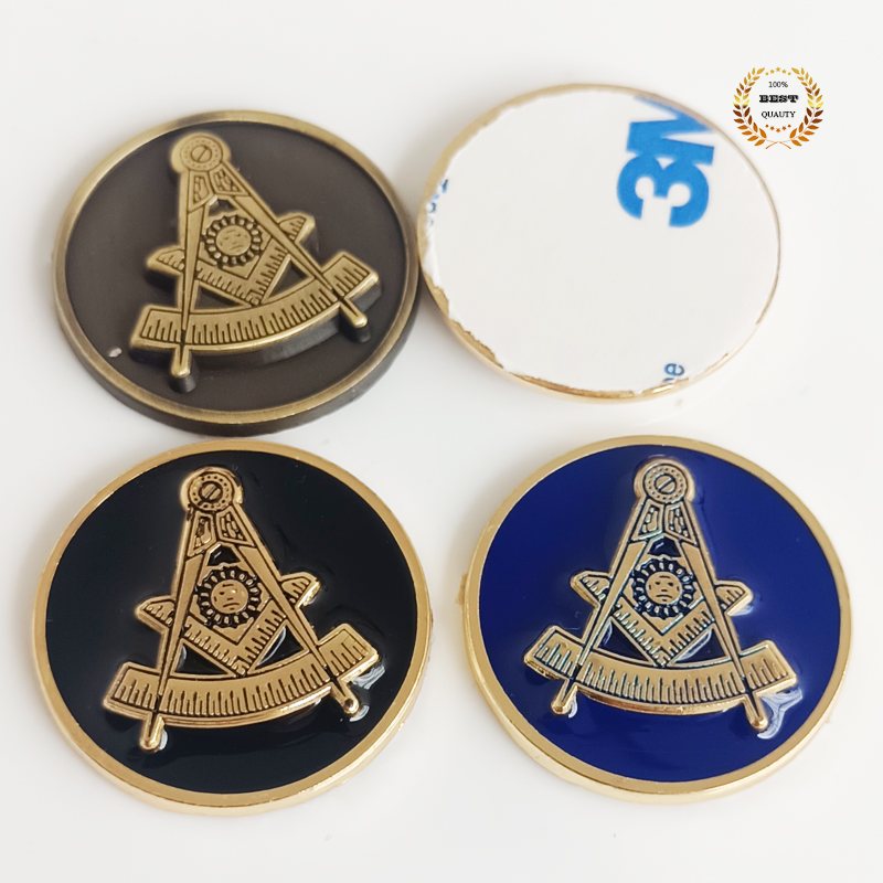 1 Inch 3D Solid Smiley Face Freemasonry Emblem High Quality Waterproof ...