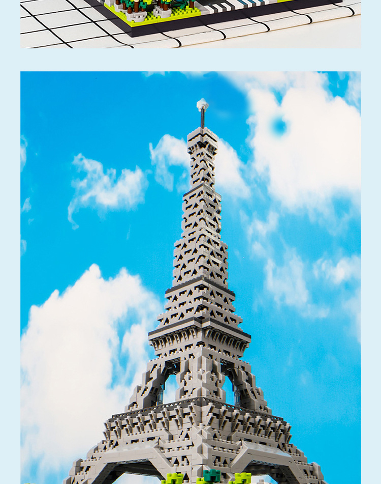 Eiffel Tower Building Blocks Kits,Build your own architectural collection,Education STEM Toys ...