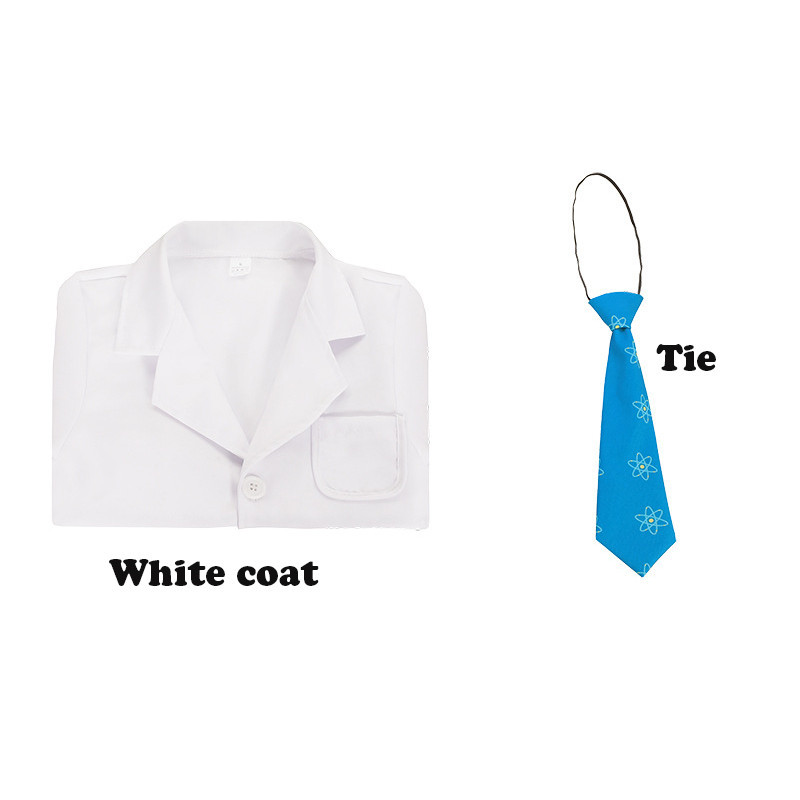 Children Physicist Scientist Cosplay Costumes Sets with Wig for Girl ...