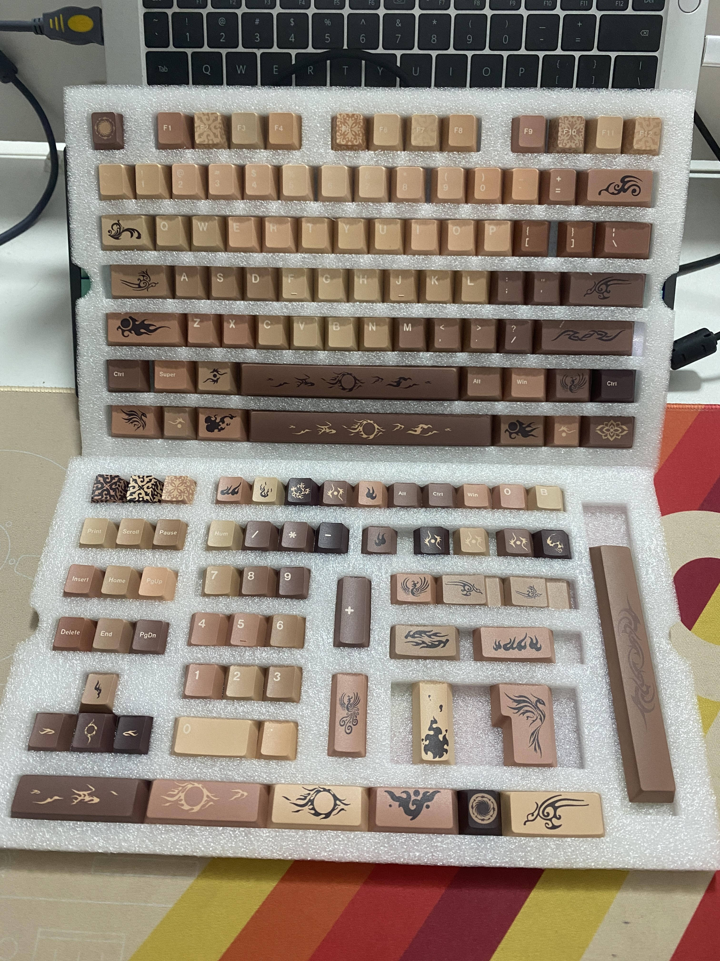 ALAMI Sun Bird Keycaps 143 Keys PBT Dye-Sublimation Keycaps CHERRY ...