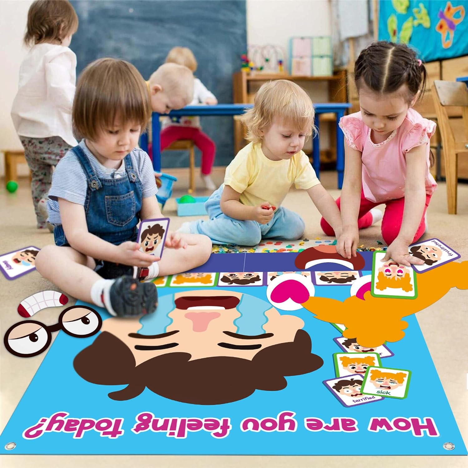 Social Emotional Felt Board Story Set Facial Expressions Patterns ...