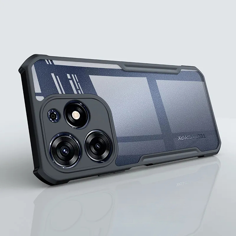 Shockproof Clear Case Tecno Spark Go 2024 2023 2025 1 2 3 50 40 40C 30C ...