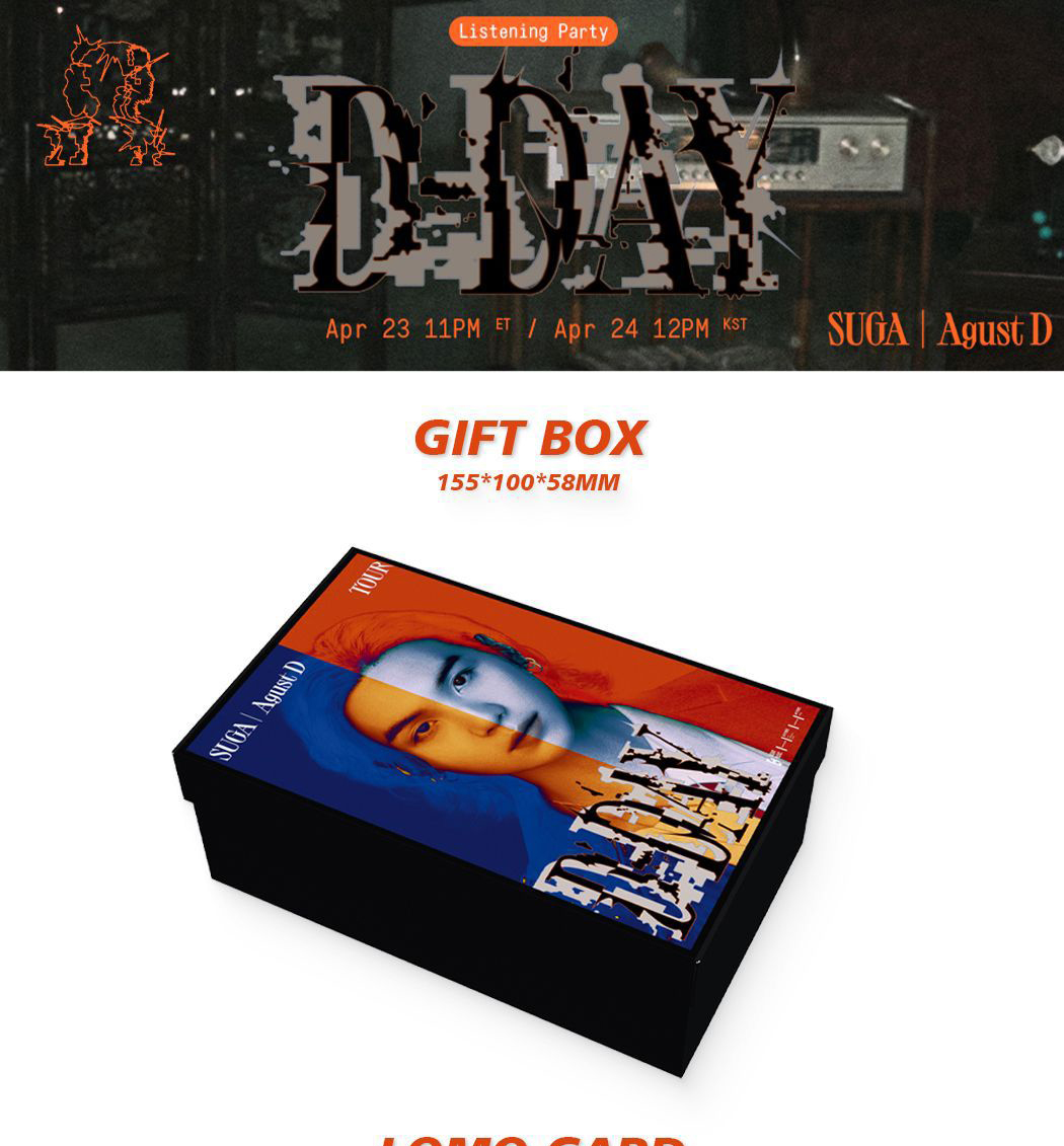 suga Solo Album Agust D Merchandise Gift Box Set (Birthday Gift ...