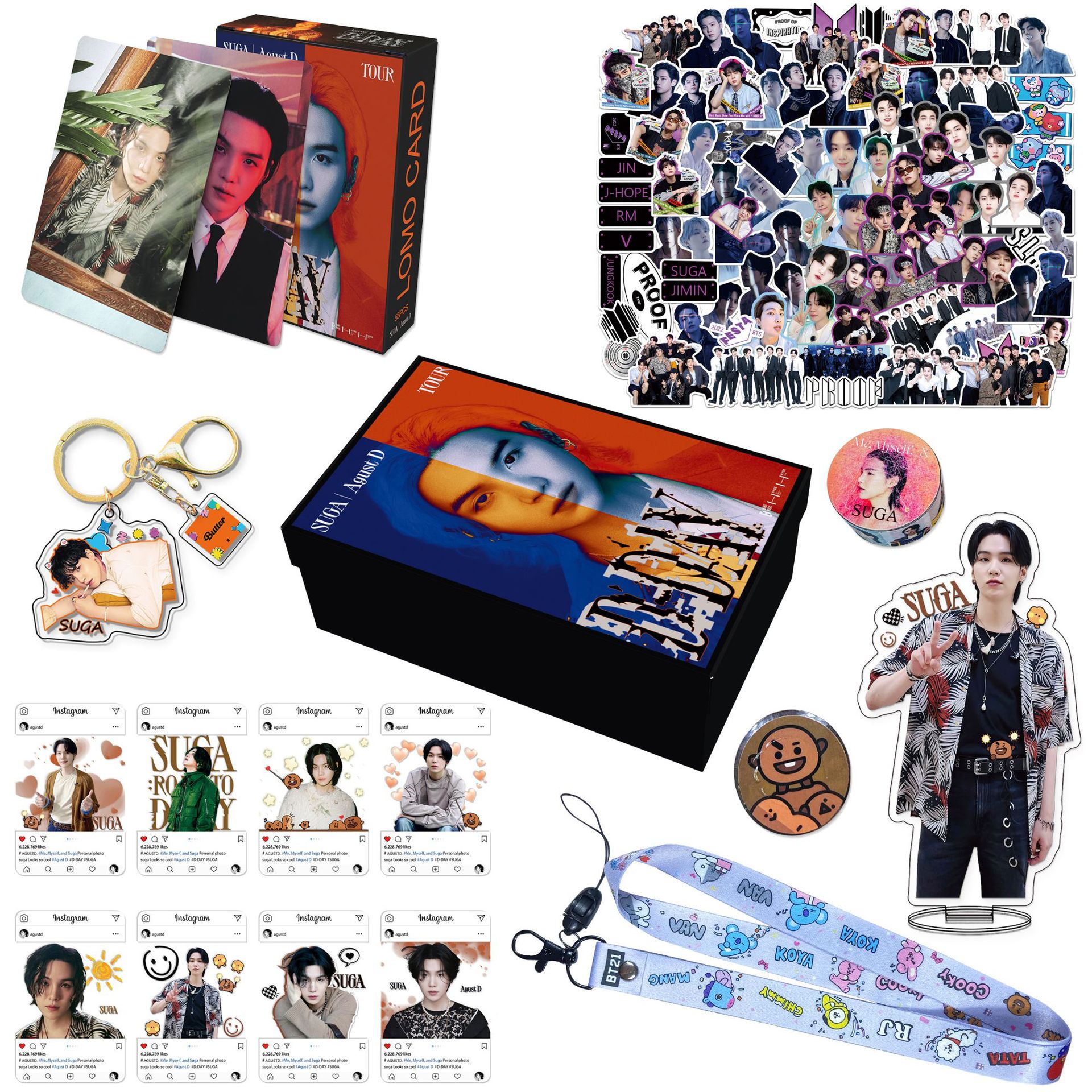 suga Solo Album Agust D Merchandise Gift Box Set (Birthday Gift ...