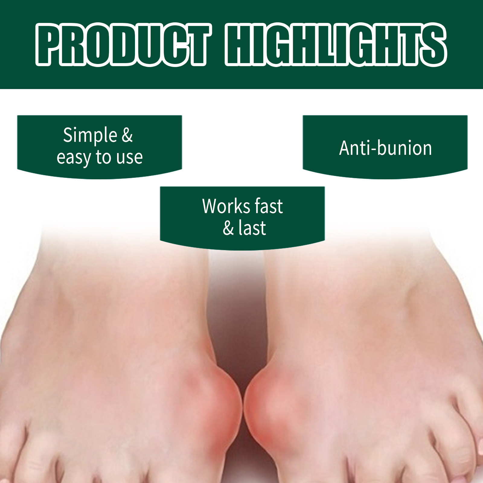 EELHOE Bunion Treatment Patch Thumb Corrector Reduce Uric Acid Relieve ...