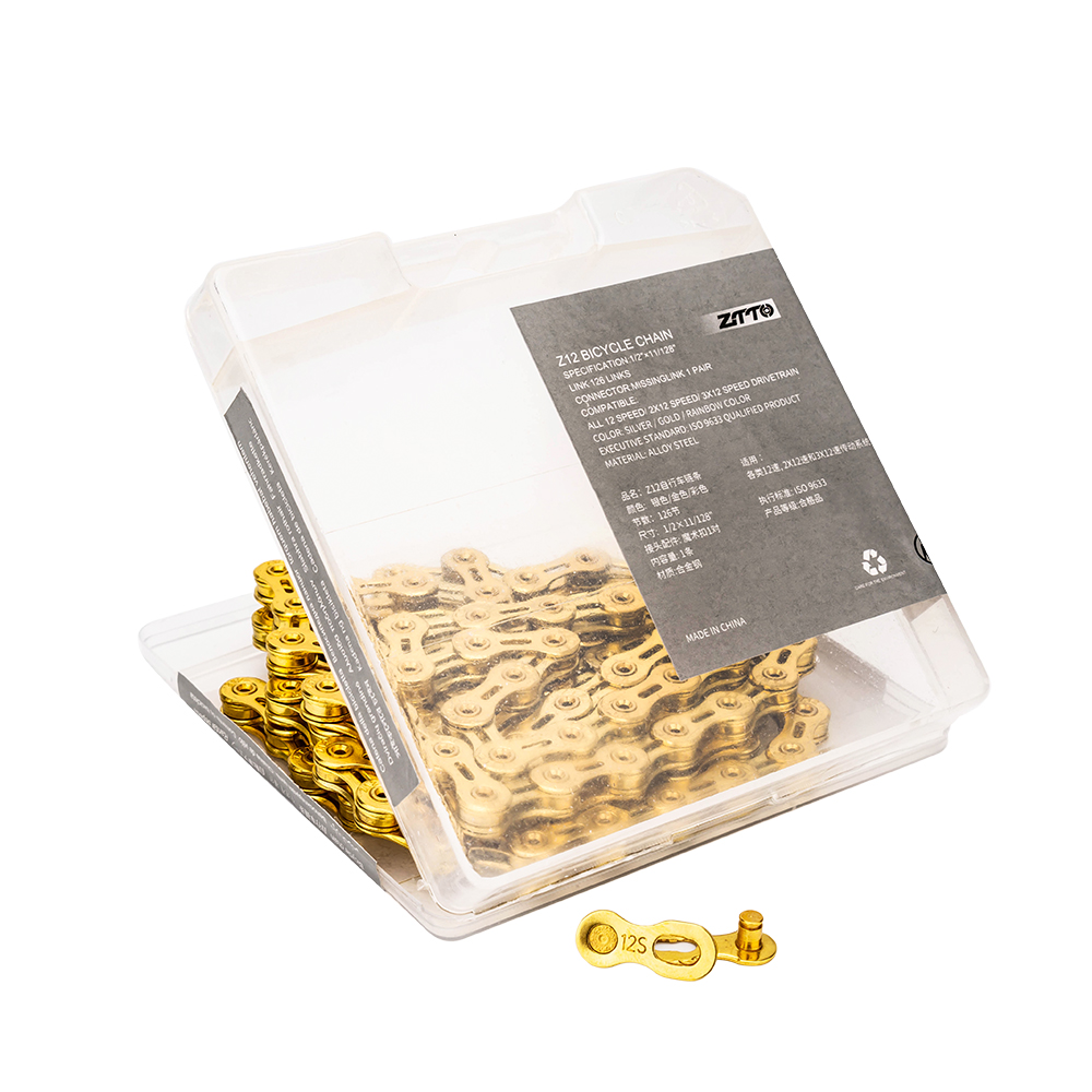 ZTTO MTB Road Bike Chain 8/9/10/11/12S Chain Rainbow Gold Silver For ...